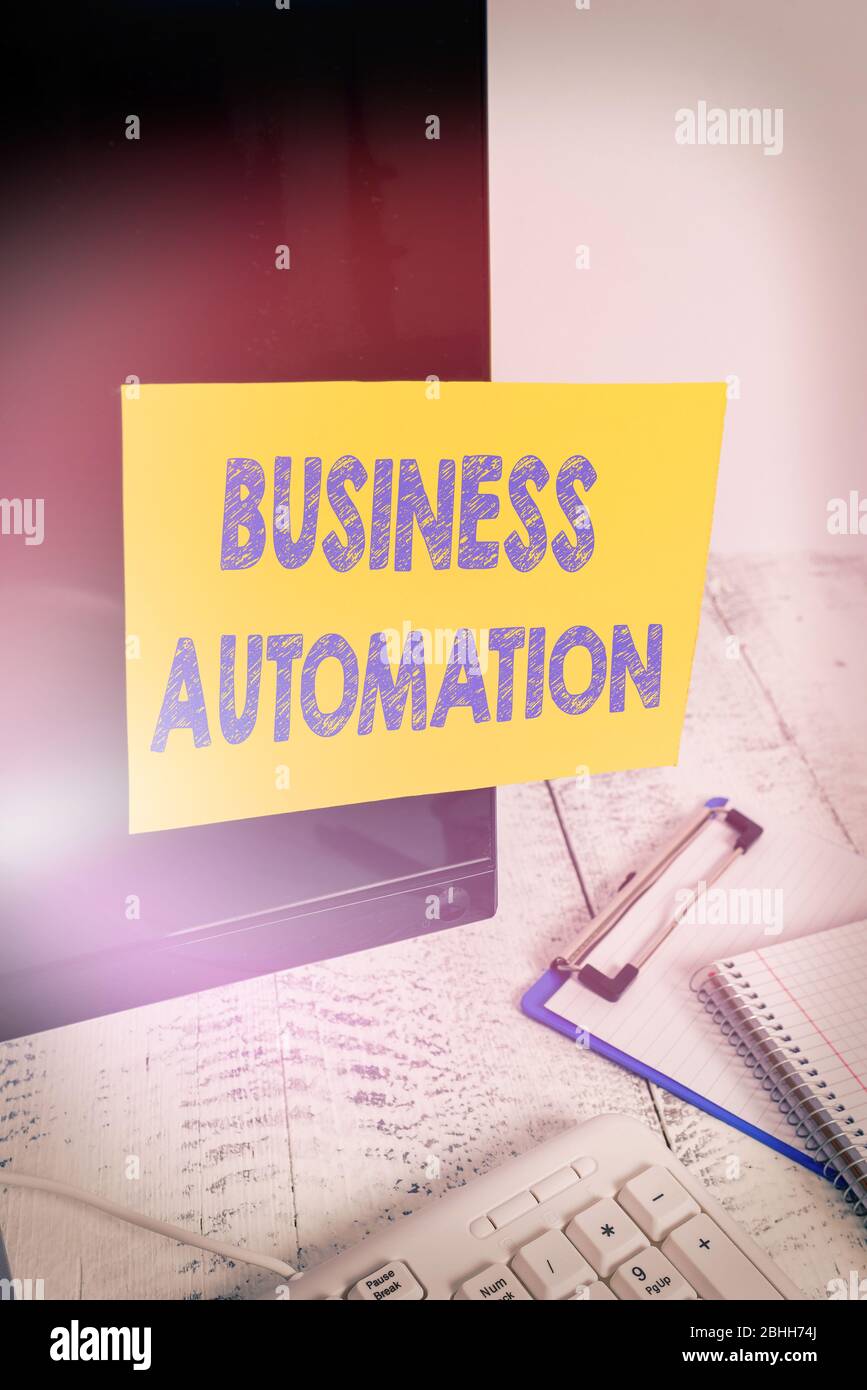 Handwriting text writing Business Automation. Conceptual photo for ...