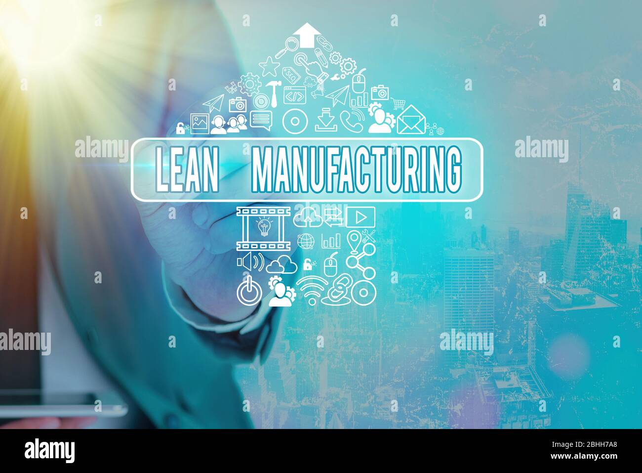 Handwriting text writing Lean Manufacturing. Conceptual photo Waste ...