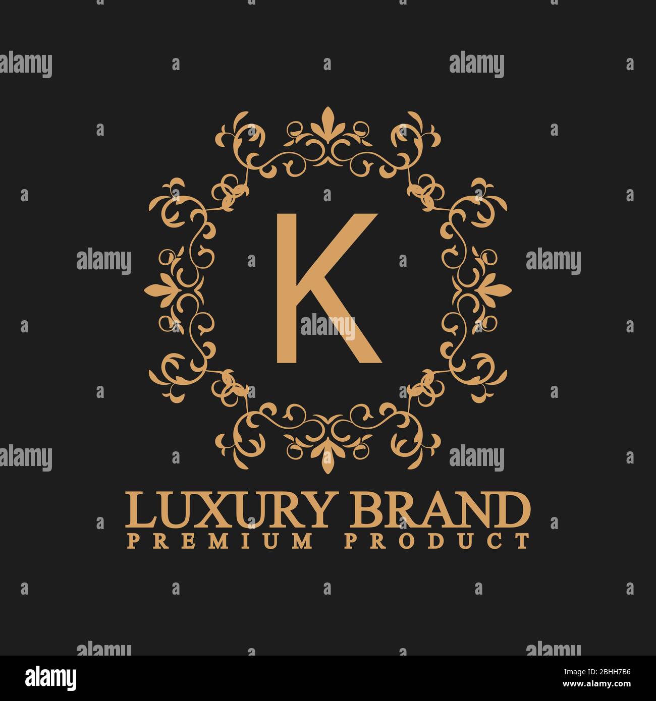 Luxury Logo with ornament and Flourish design for VIP brand, Fashion ...