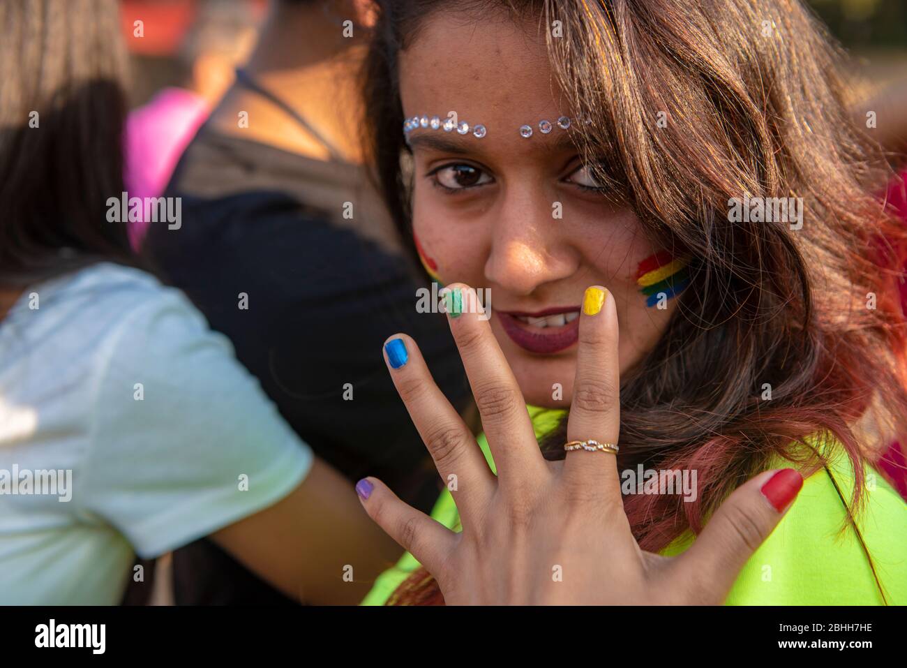 Mumbai / India 01 February 2020 Indian LGBT community girl mamber ...
