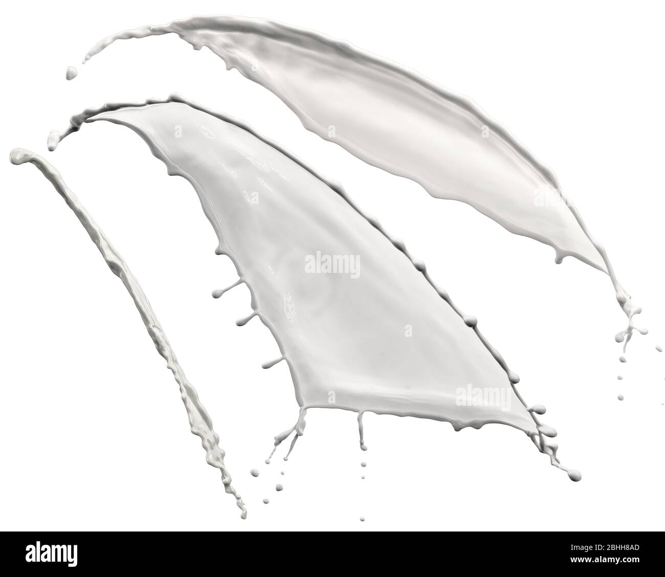 splendid white paint splash isolated on white background Stock Photo ...