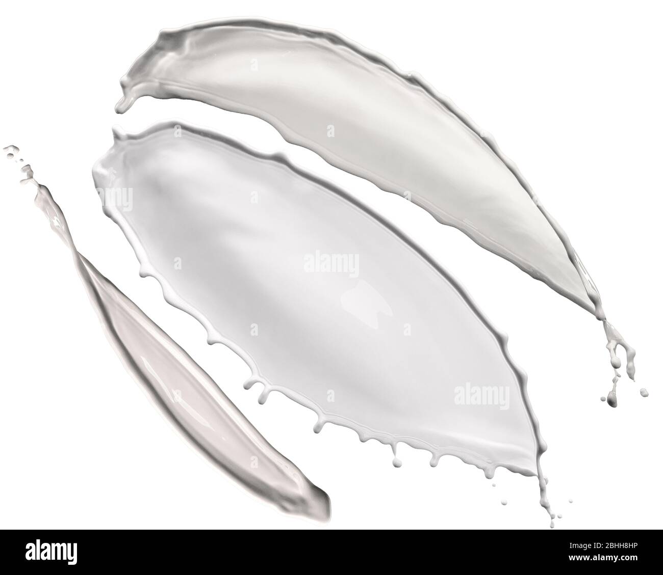 splendid white paint splash isolated on white background Stock Photo ...