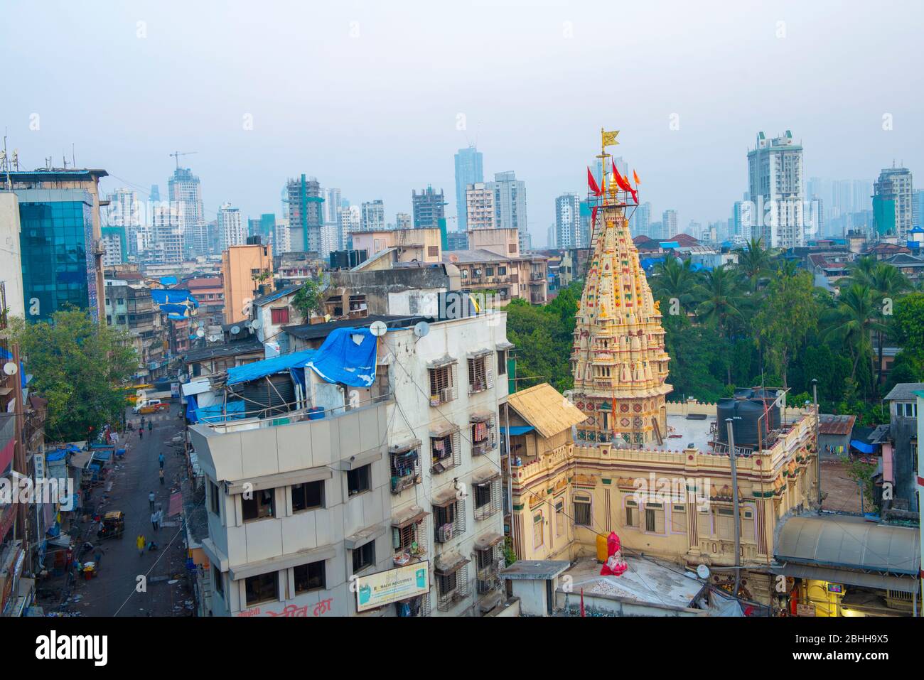 Mumbai / India 2 November 2019 Aerial View of the Mumba Devi Temple is ...