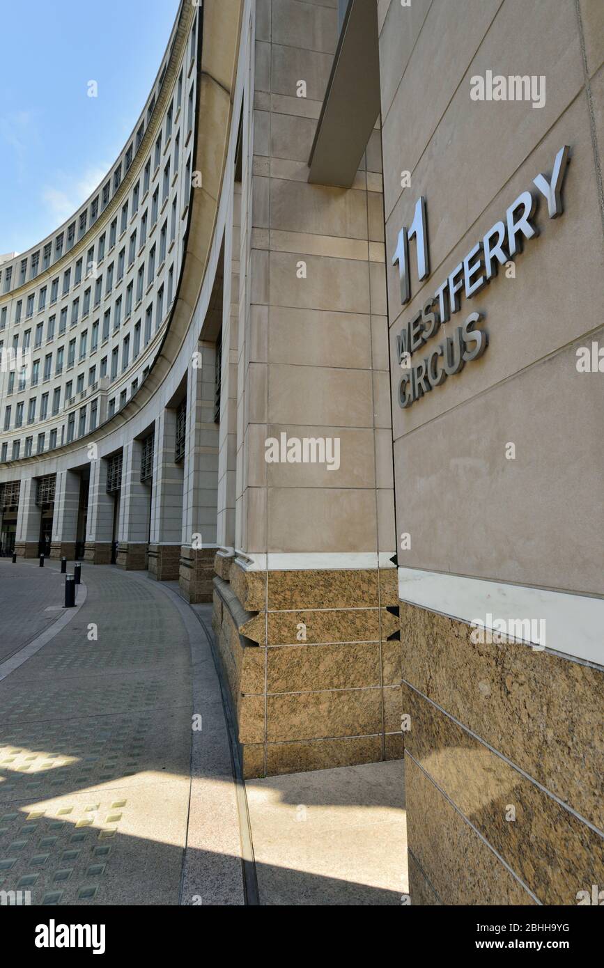 Westferry Circus Offices, Westferry Complex, Canary Wharf Estate, East ...