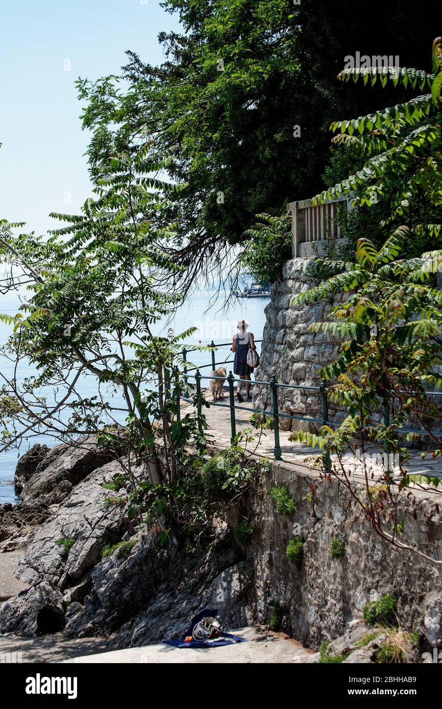 The Franz Joseph I Promenade, locally Lungomare, connects the fishing ...