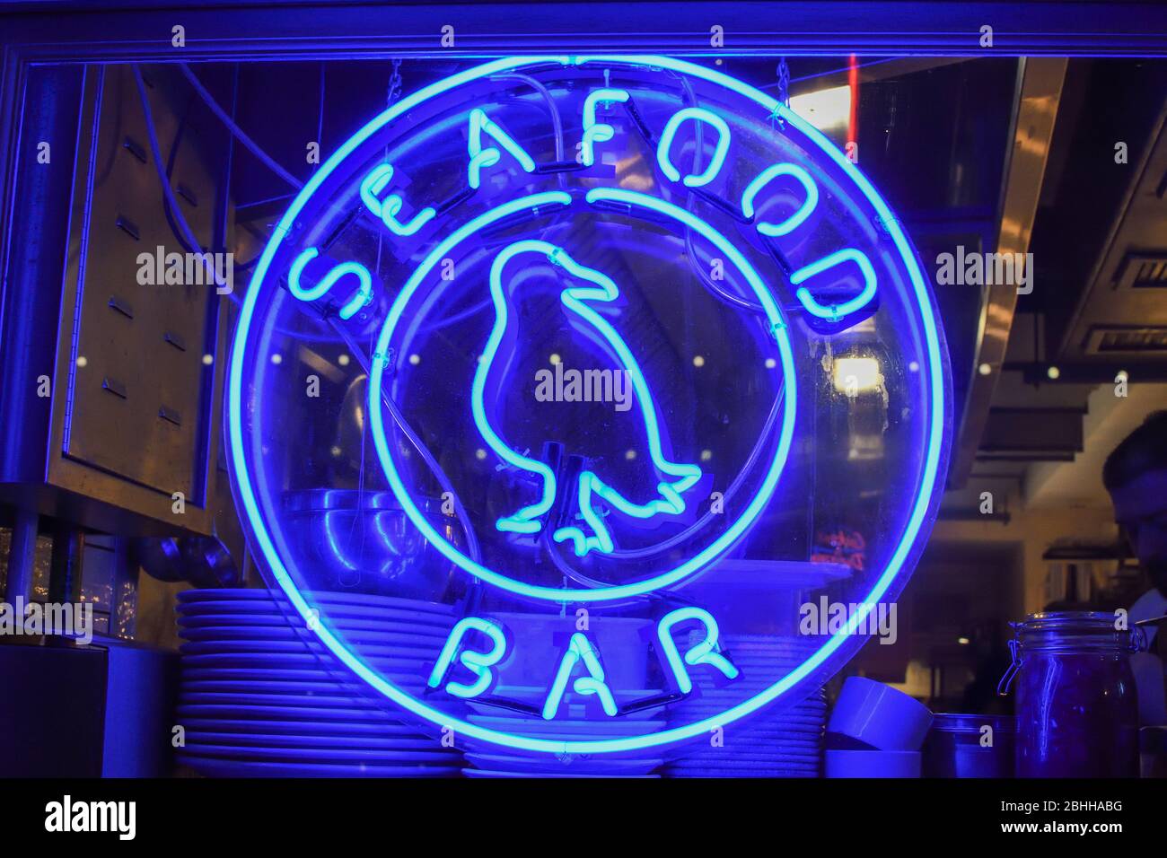 London, United Kingdom, 25th of January 2020: Bonnie Gull restaurant ...