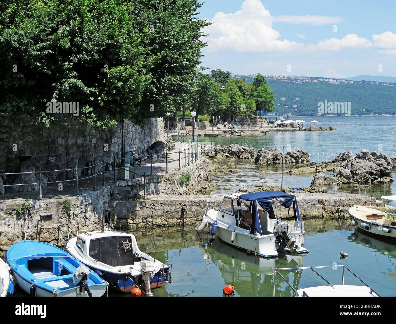 The Franz Joseph I Promenade, locally Lungomare, connects the fishing ...