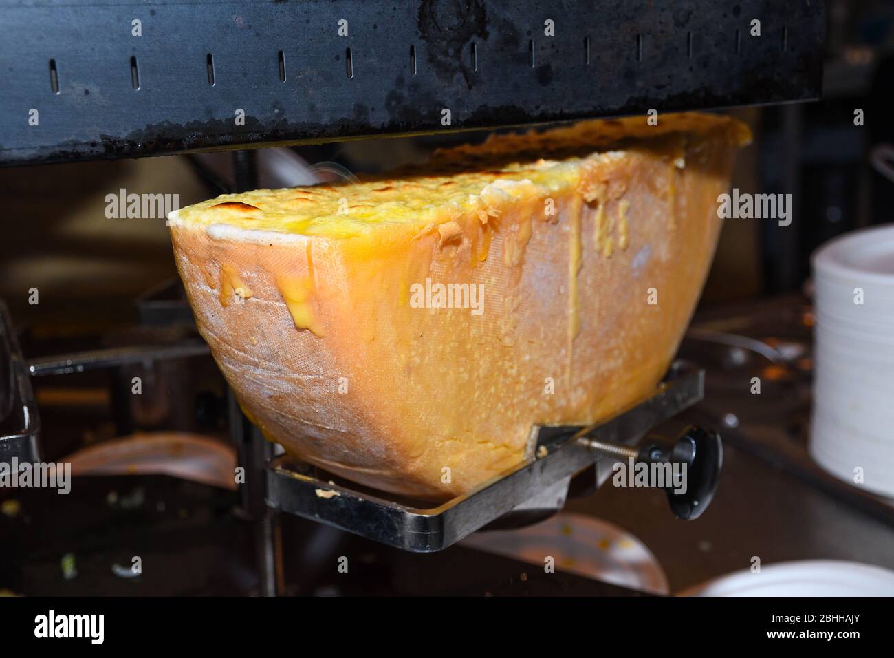 Raclette melt cheese hi-res stock photography and images - Alamy