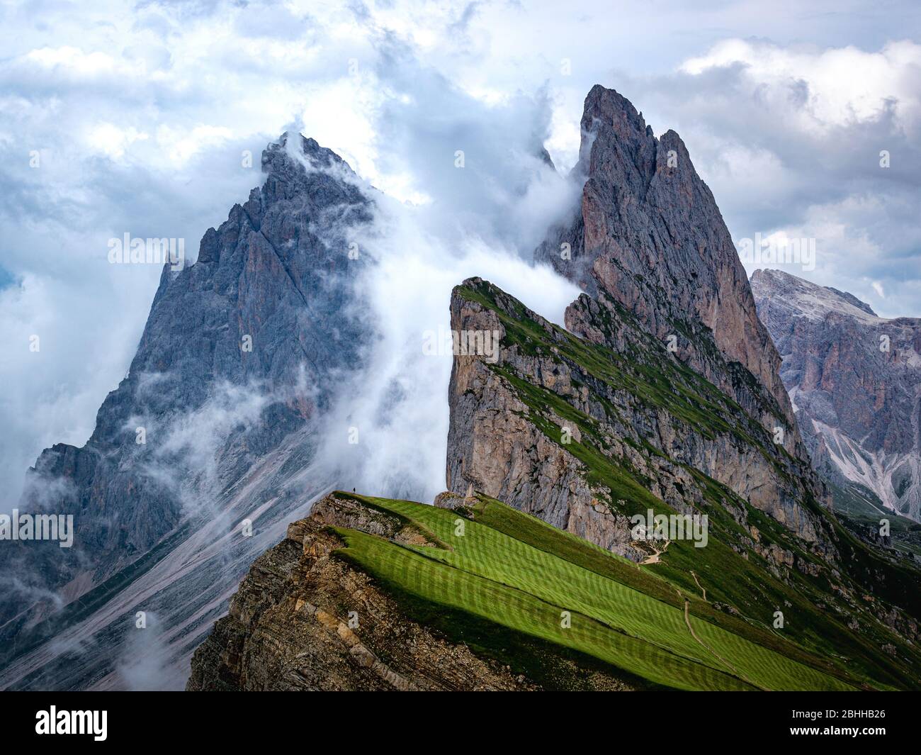 Landscape around seceda mountain hi-res stock photography and images ...