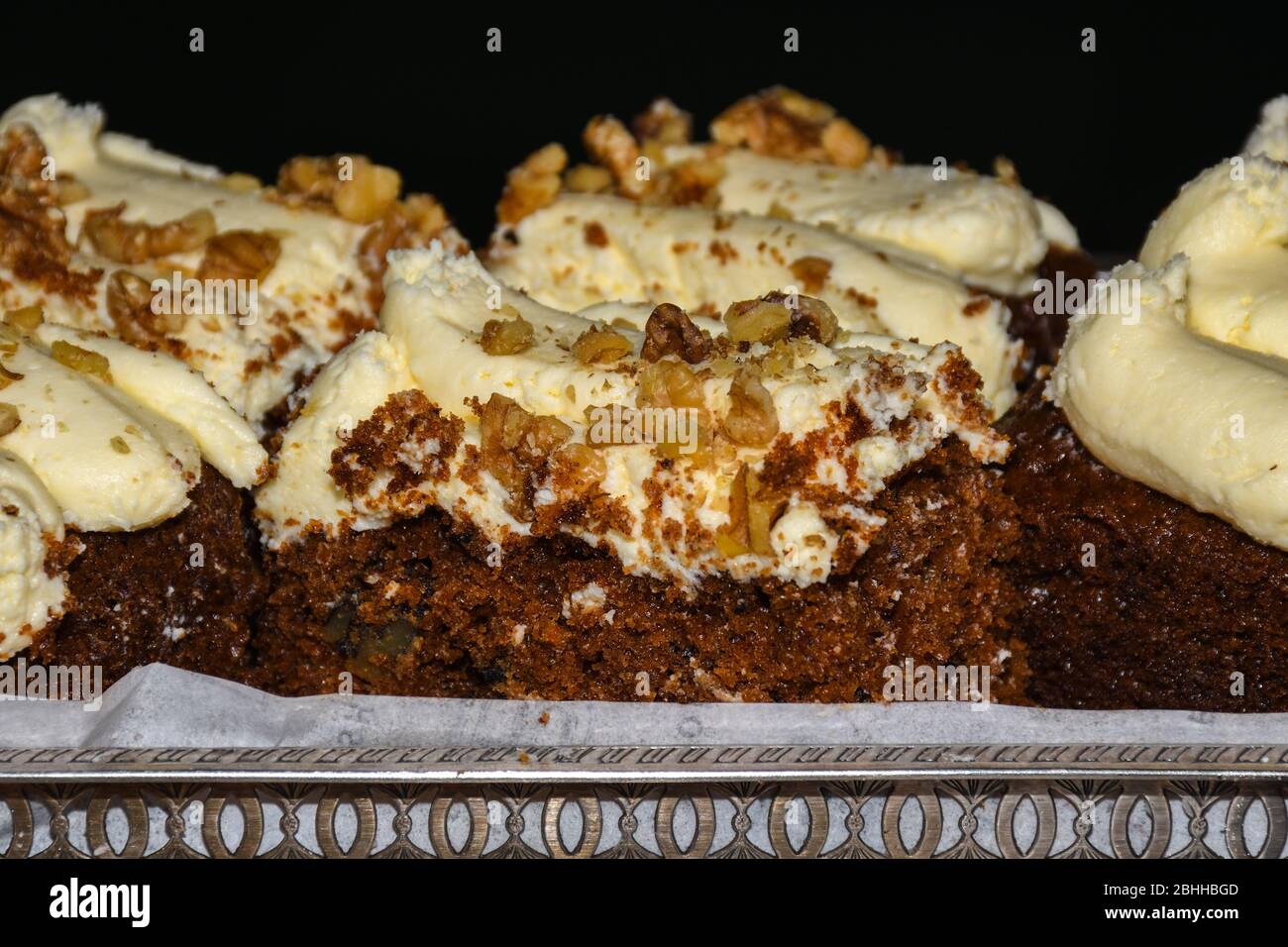 Borough Market in London fresh pastry desserts for sale Stock Photo - Alamy