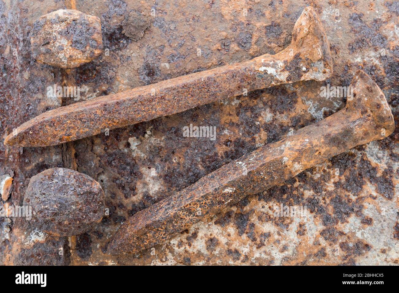Old rusty railroad spike hi-res stock photography and images - Alamy