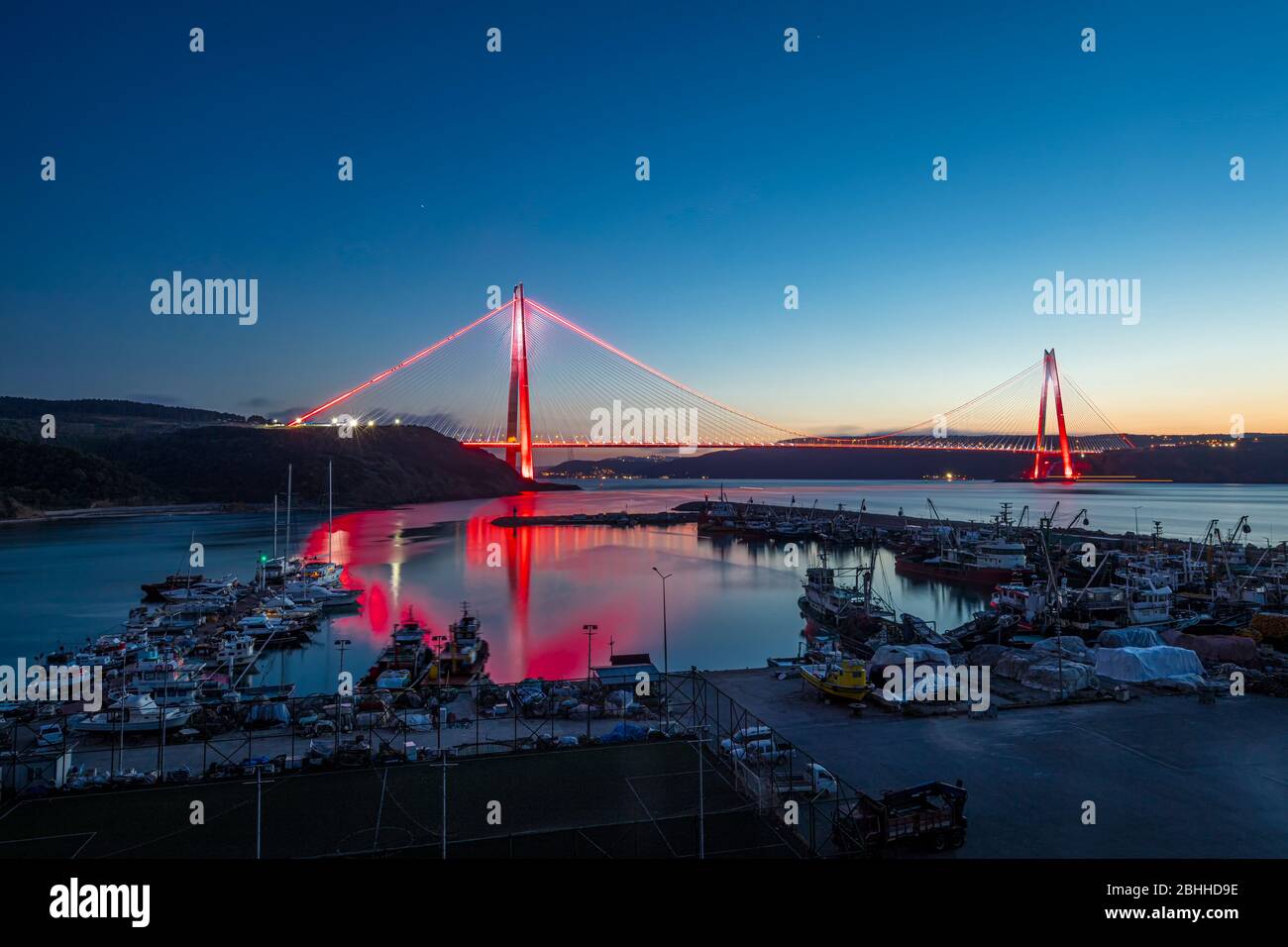 Yavuz Sultan Selim Bridge in Istanbul, Turkey. 3rd Bosphorus Bridge and ...