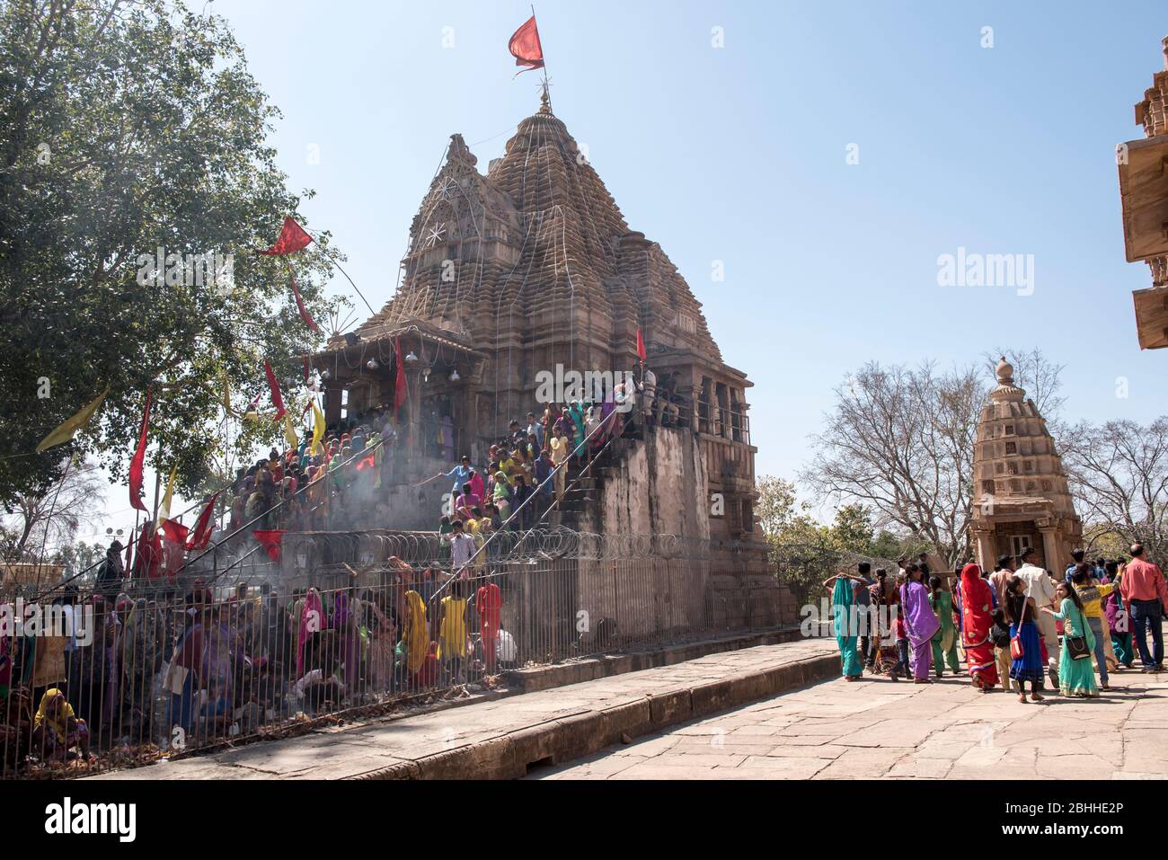 Khajuraho / India 24 February 2017 Matangeshwar Temple of lord Shiva at ...