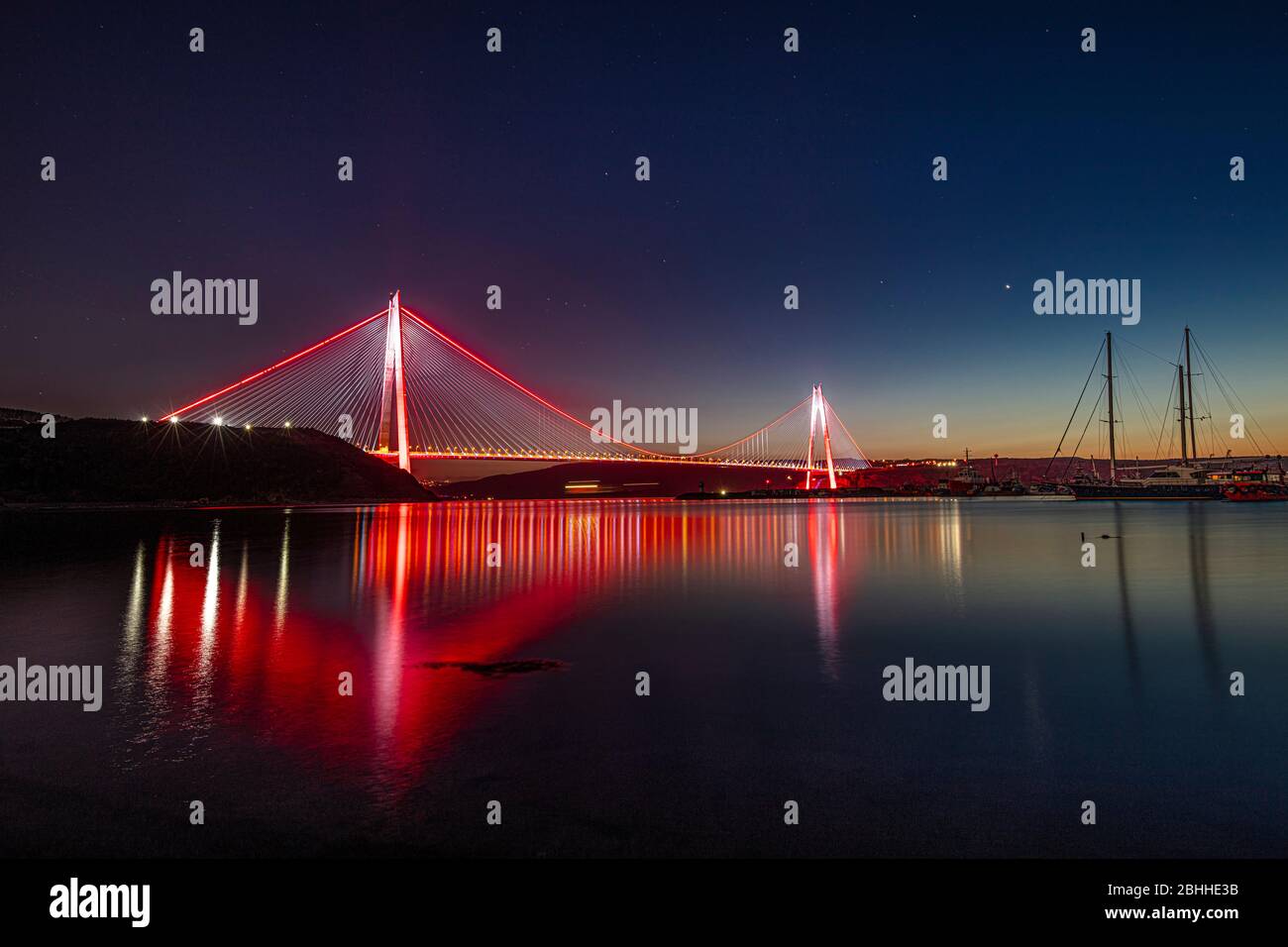 Yavuz Sultan Selim Bridge in Istanbul, Turkey. 3rd Bosphorus Bridge and ...