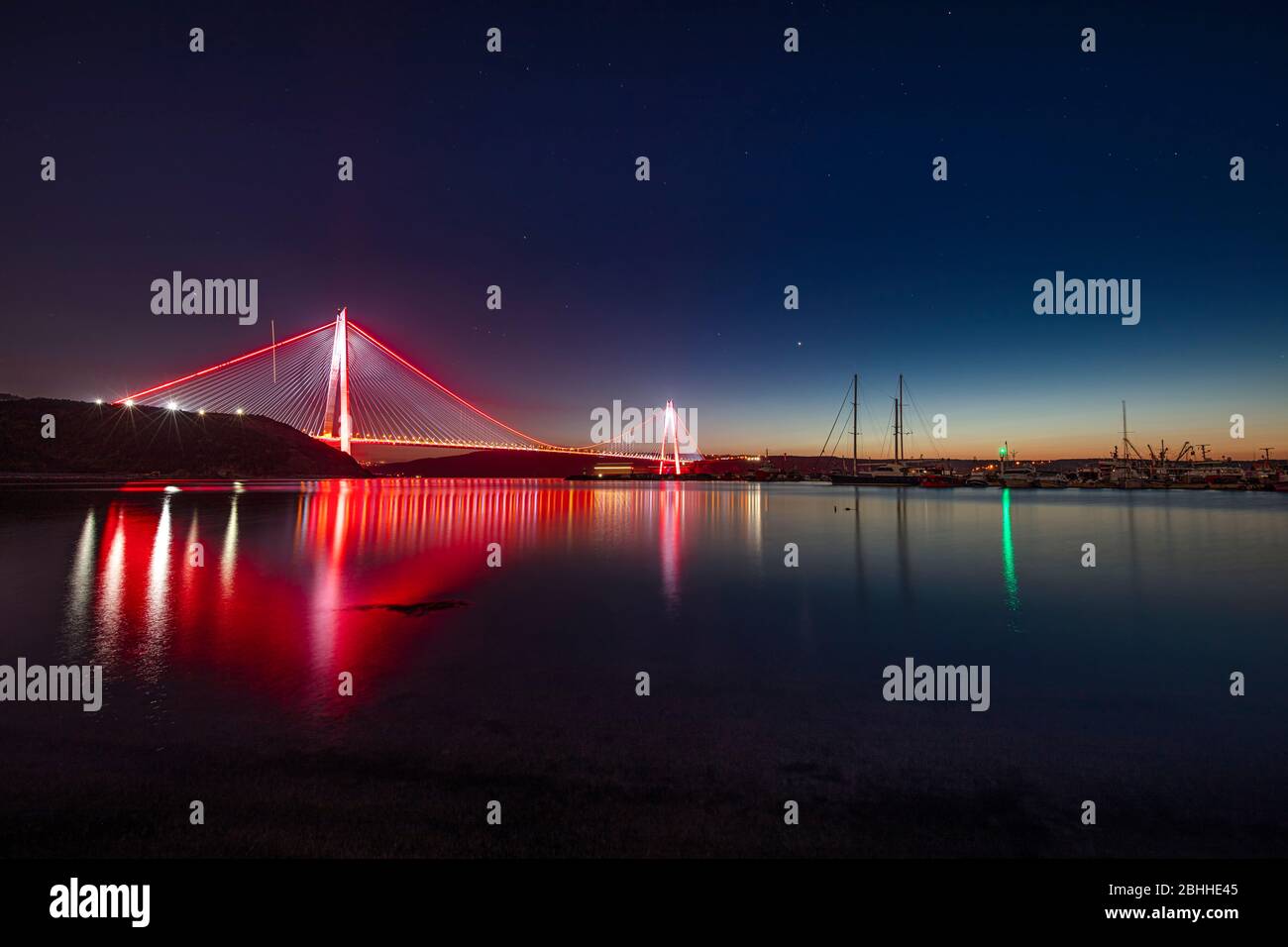 Yavuz Sultan Selim Bridge in Istanbul, Turkey. 3rd Bosphorus Bridge and ...