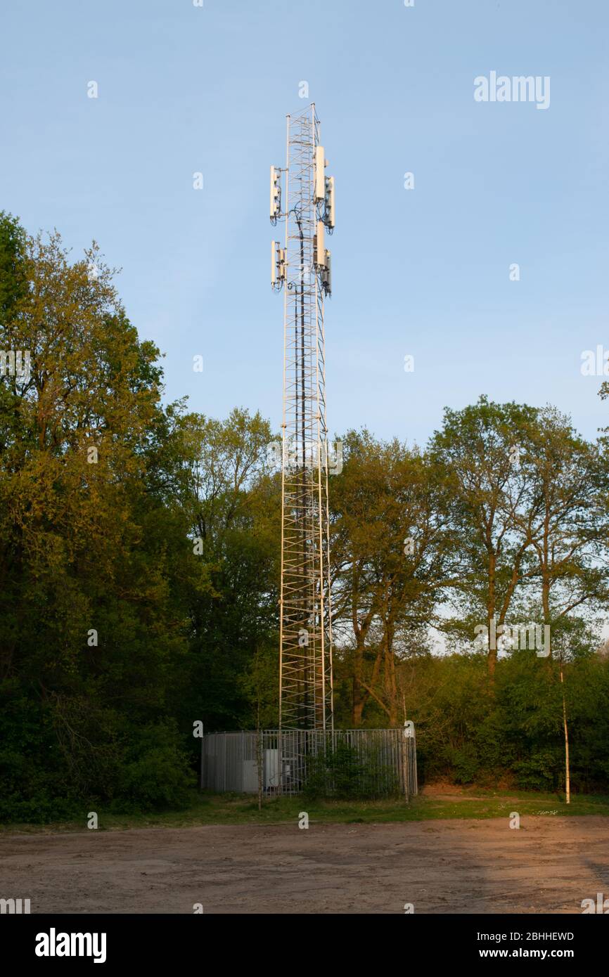 Dutch phone transmission tower Stock Photo - Alamy