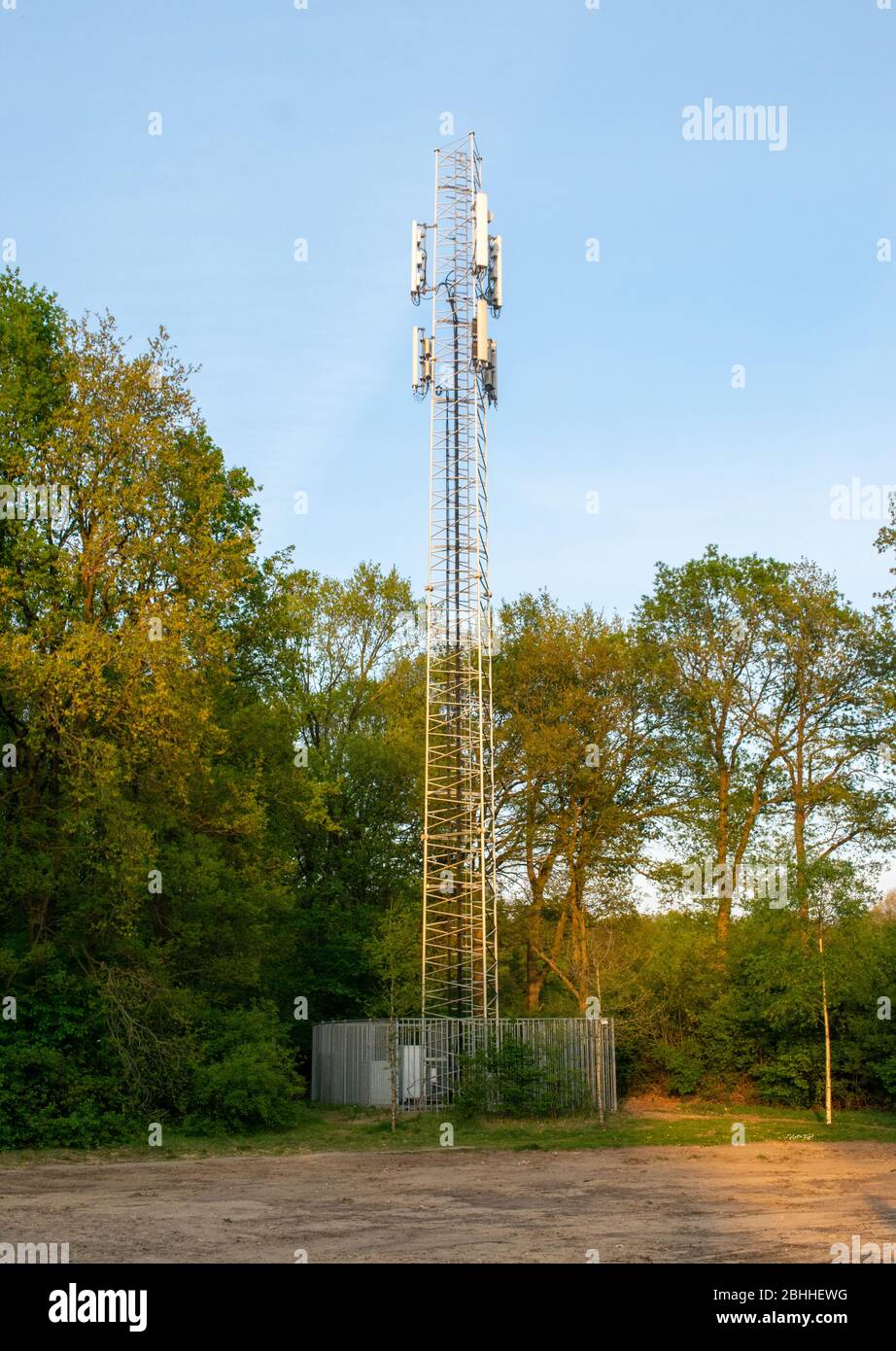 Dutch phone transmission tower Stock Photo - Alamy