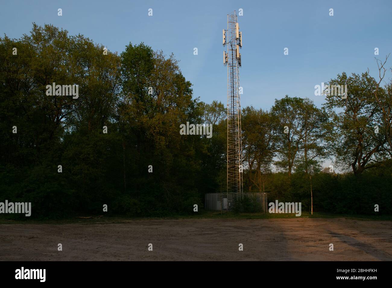 Dutch phone transmission tower Stock Photo - Alamy