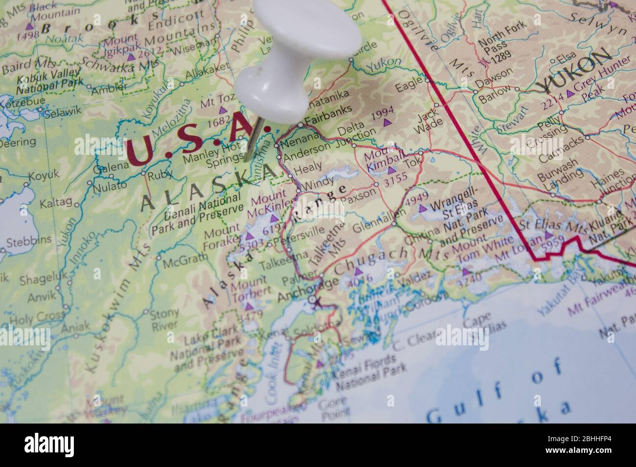 Alaska state map hi-res stock photography and images - Alamy