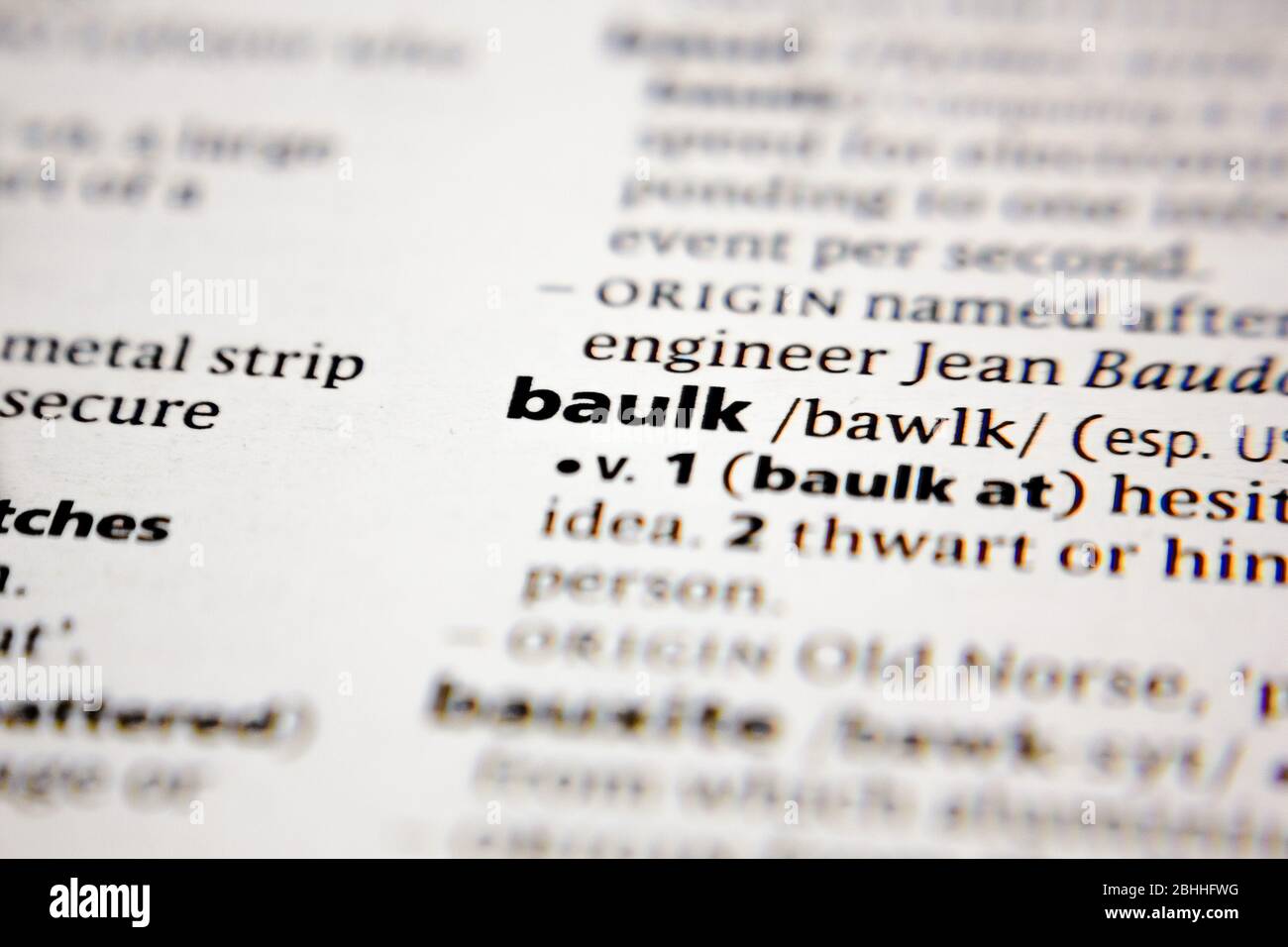 Baulk hi-res stock photography and images - Alamy