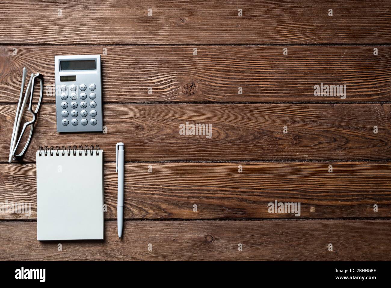 Still life of accountant office workspace Stock Photo - Alamy