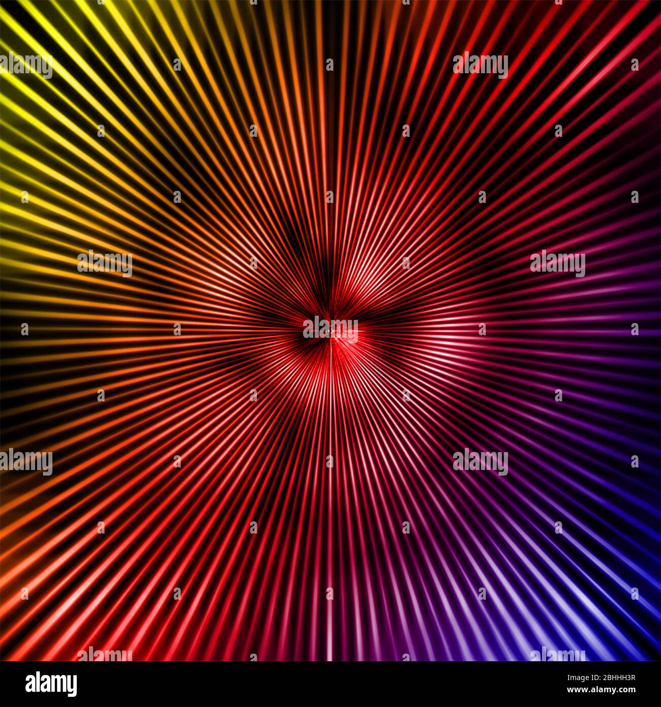 Rainbow colors beams abstract background for design with radial blur ...