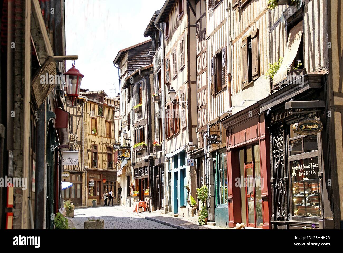 Limoges in France: Rue de la Boucherie in the Chateau Quarter of the ...