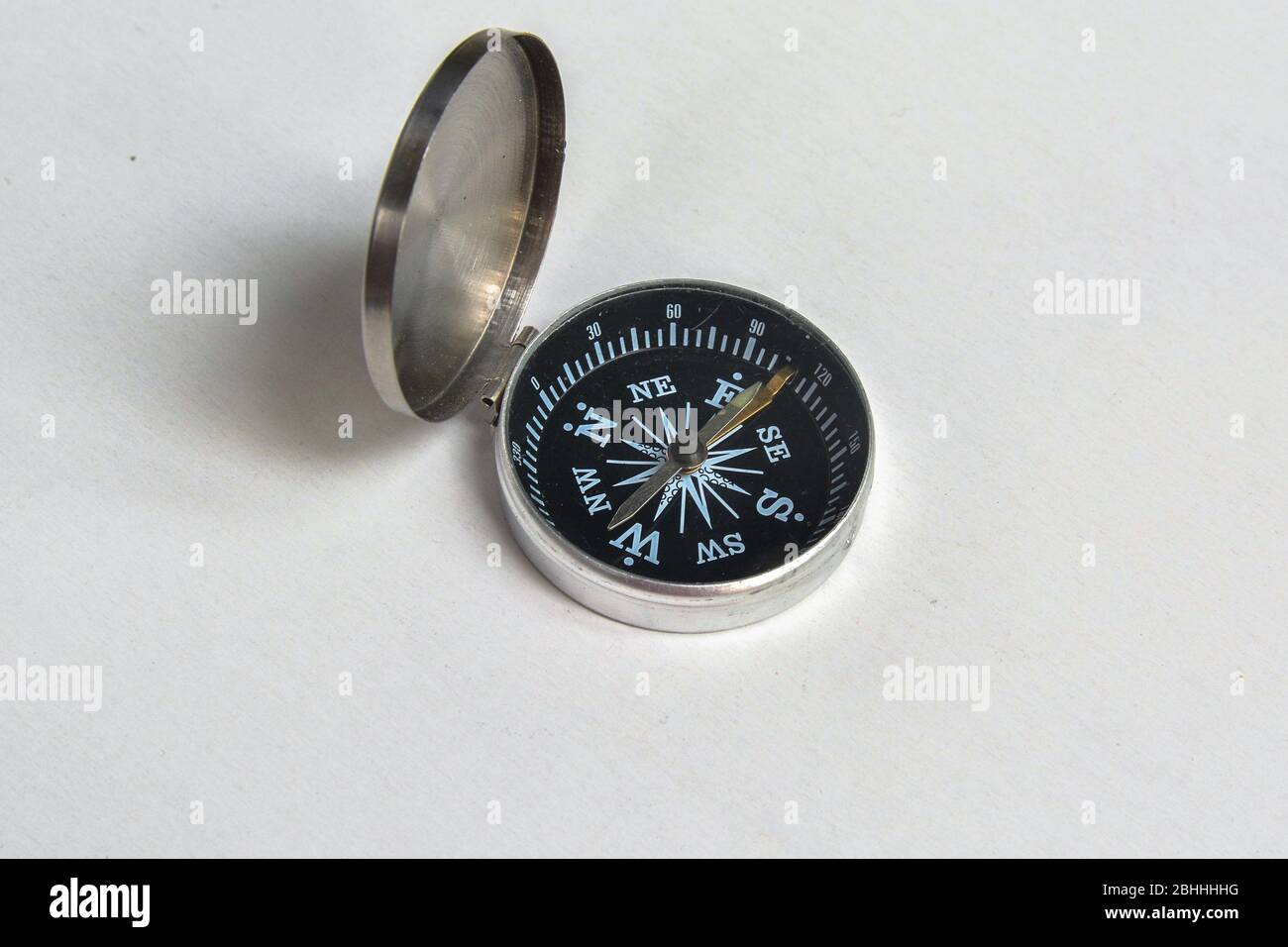 Compass on a white background. Old reliable navigation device Stock ...