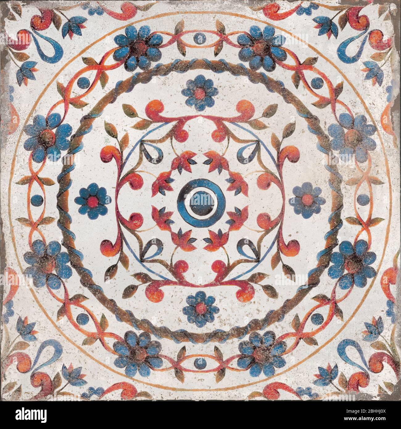 Traditional azulejos ceramic tile, portuguese pattern mosaic decorative ...