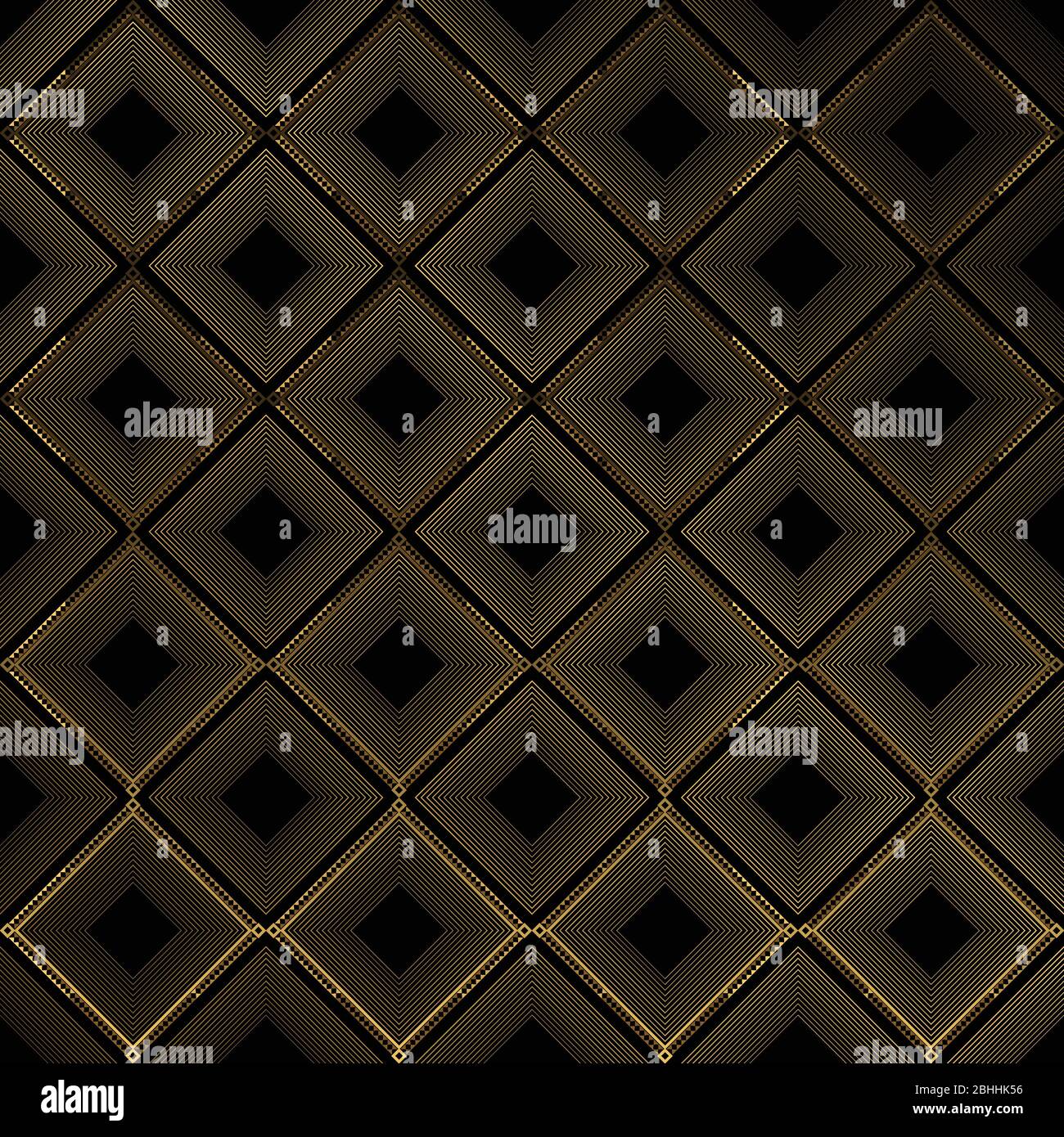seamless golden geometric pattern on a dark background. royal symbol ...