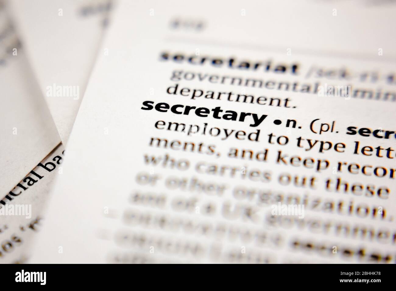Secretary word hi-res stock photography and images - Alamy