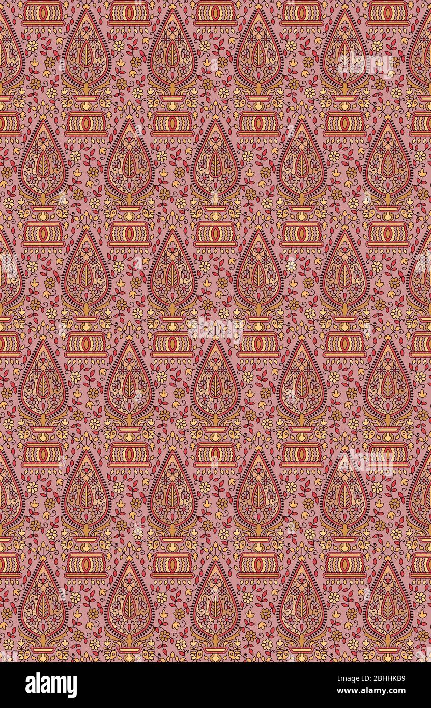 seamless traditional design pattern background Stock Photo - Alamy