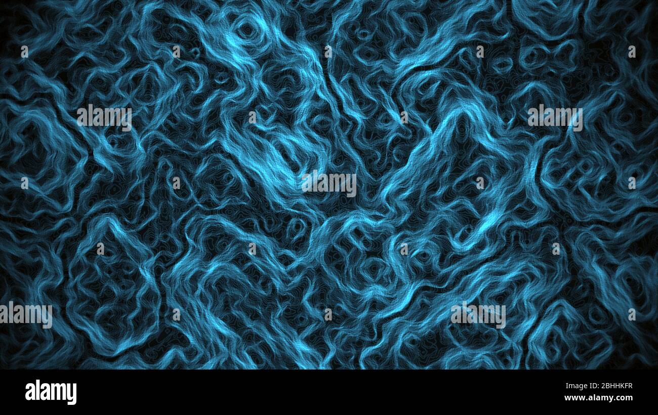 Cian and black abstract background for design with waves Stock Photo ...