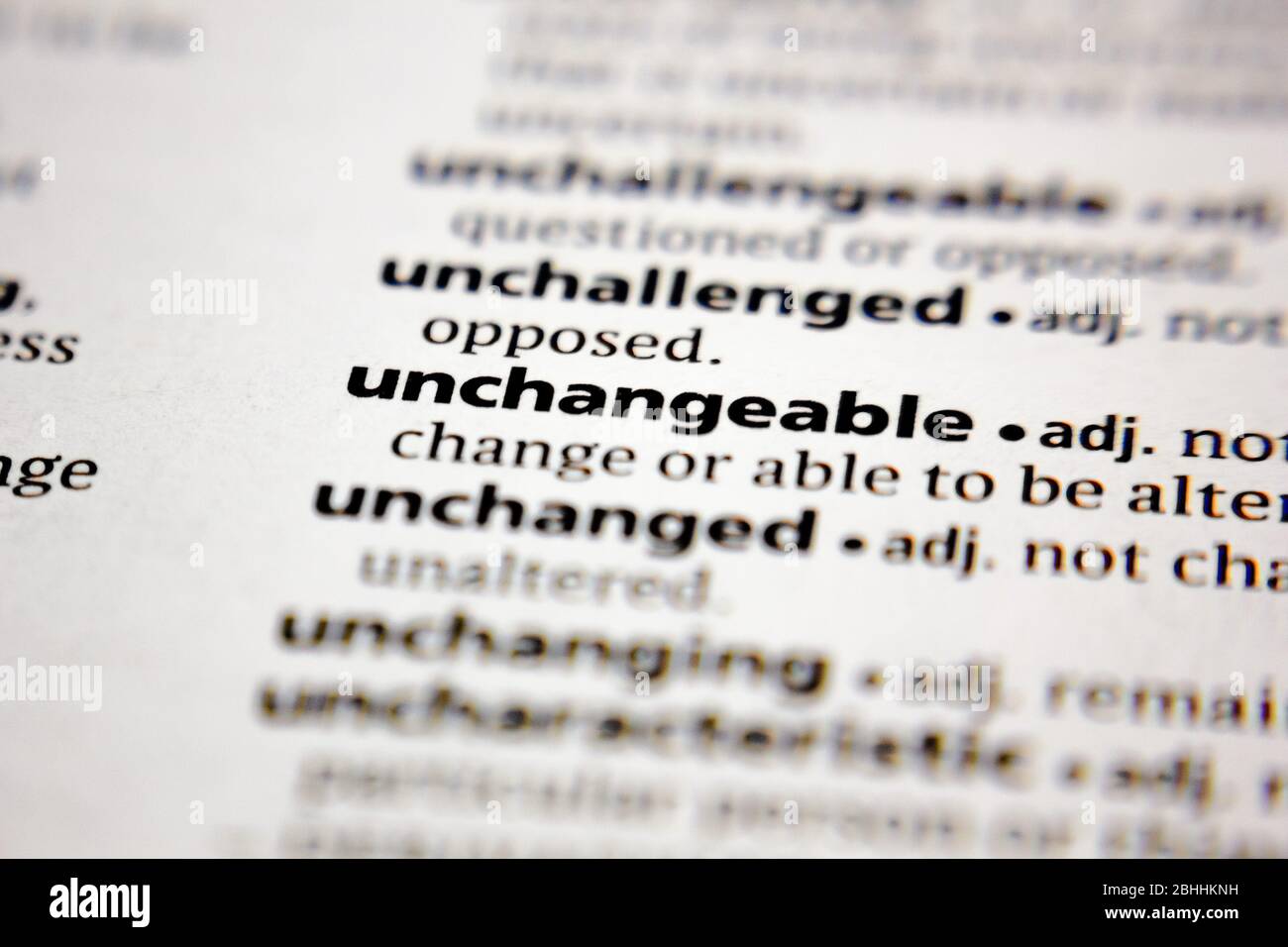 Unchangeable hi-res stock photography and images - Alamy