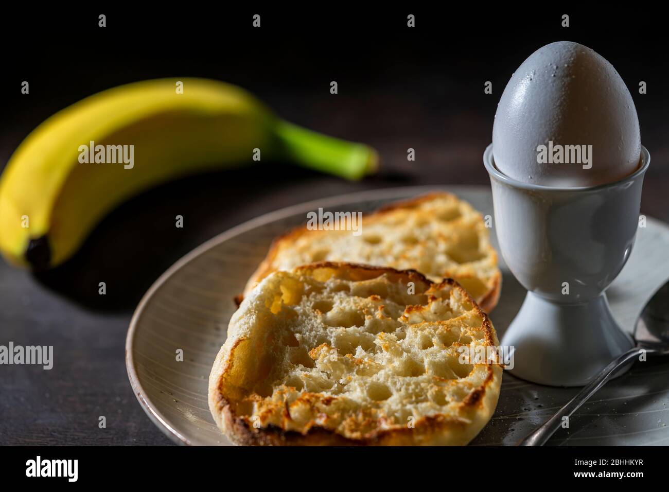 Toasted English muffin breakfast Stock Photo - Alamy