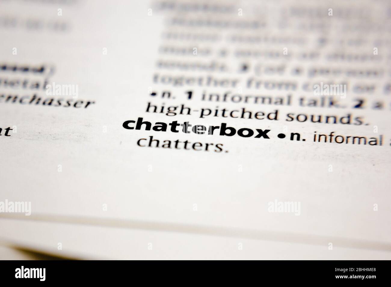 Chatterbox paper hi-res stock photography and images - Alamy
