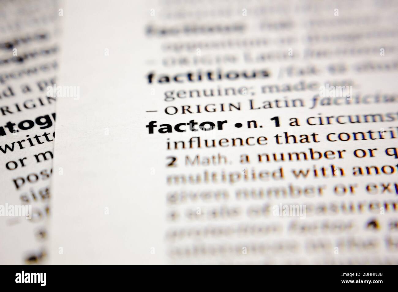 Factor word hi-res stock photography and images - Alamy