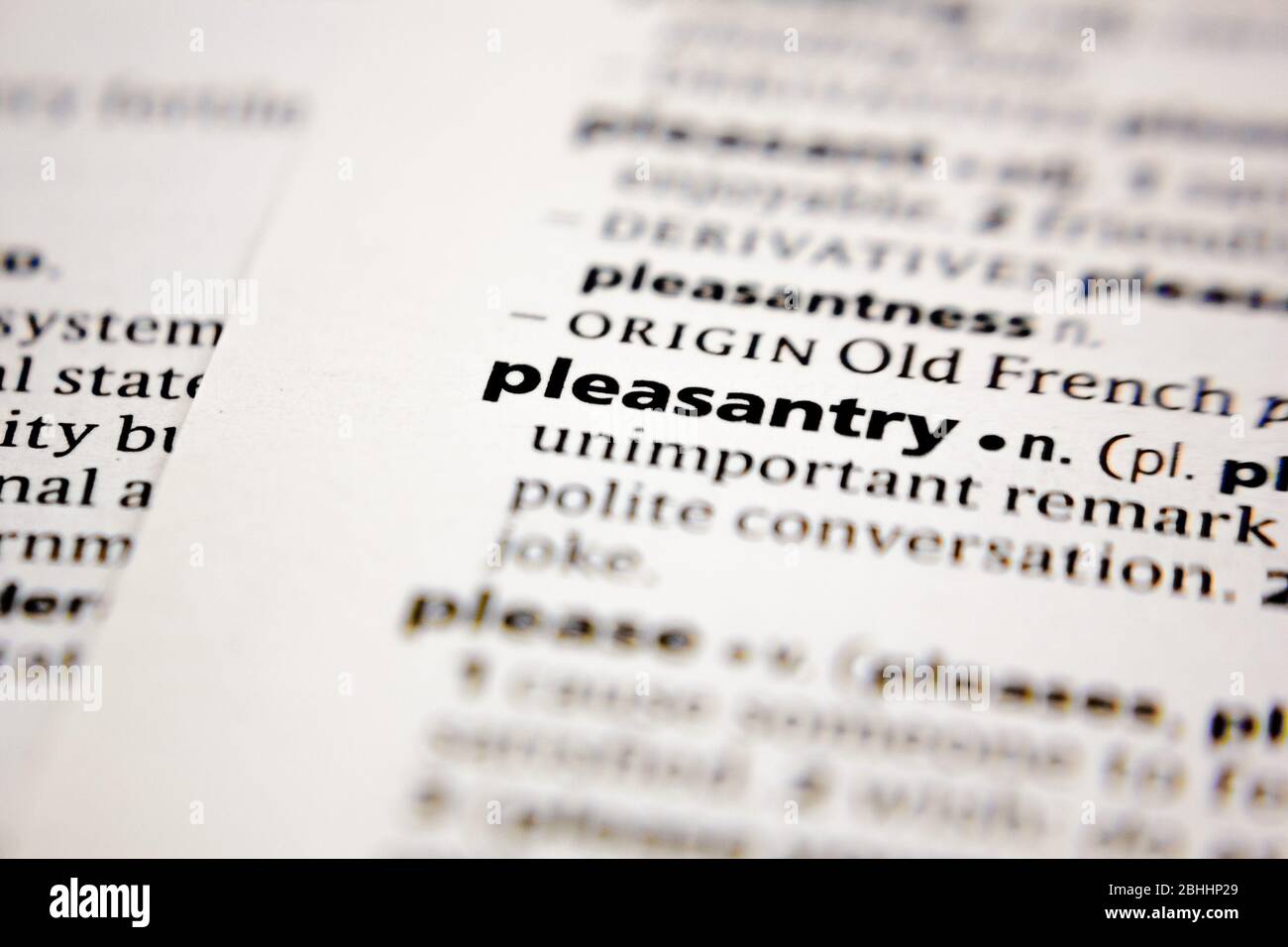 Pleasantry hi-res stock photography and images - Alamy