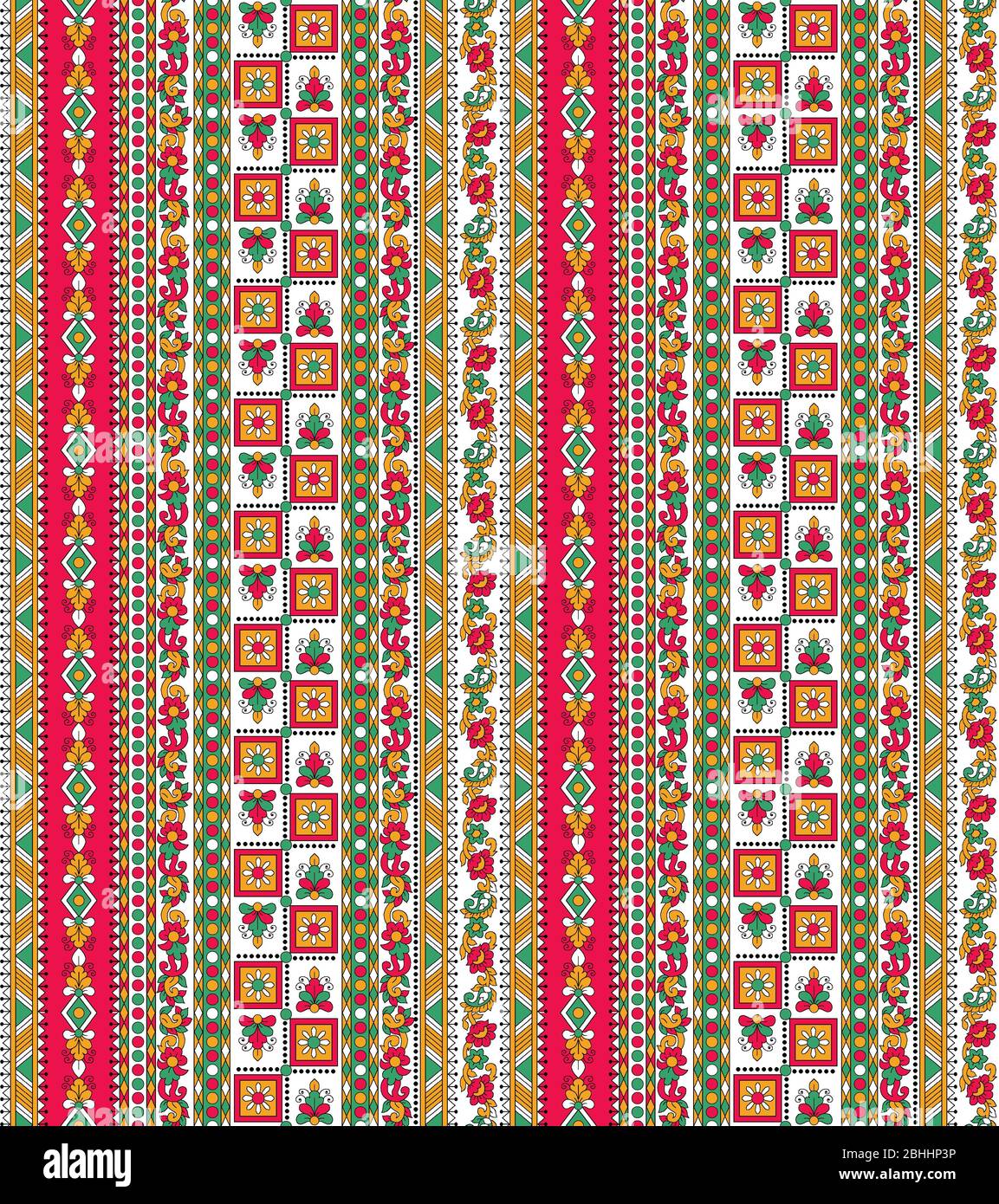 seamless colorful aztec border background Stock Photo - Alamy