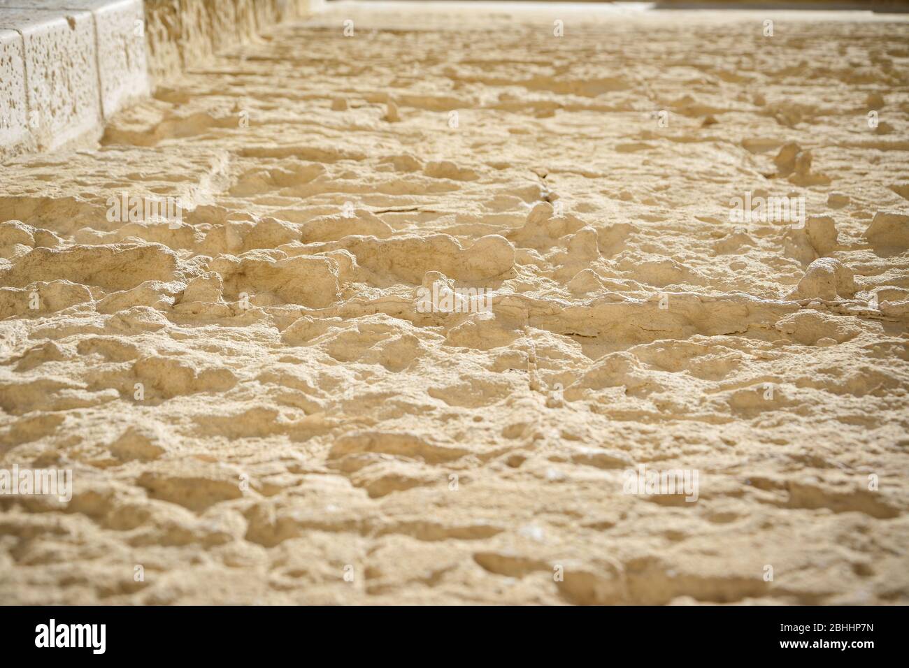 Limestone facade details of a medieval church. Natural background Stock ...