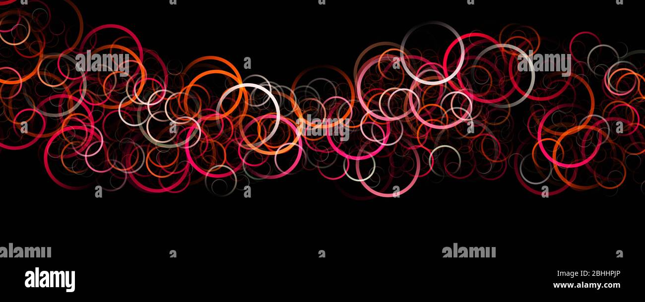 Fantastic circle panorama background design illustration Stock Photo ...