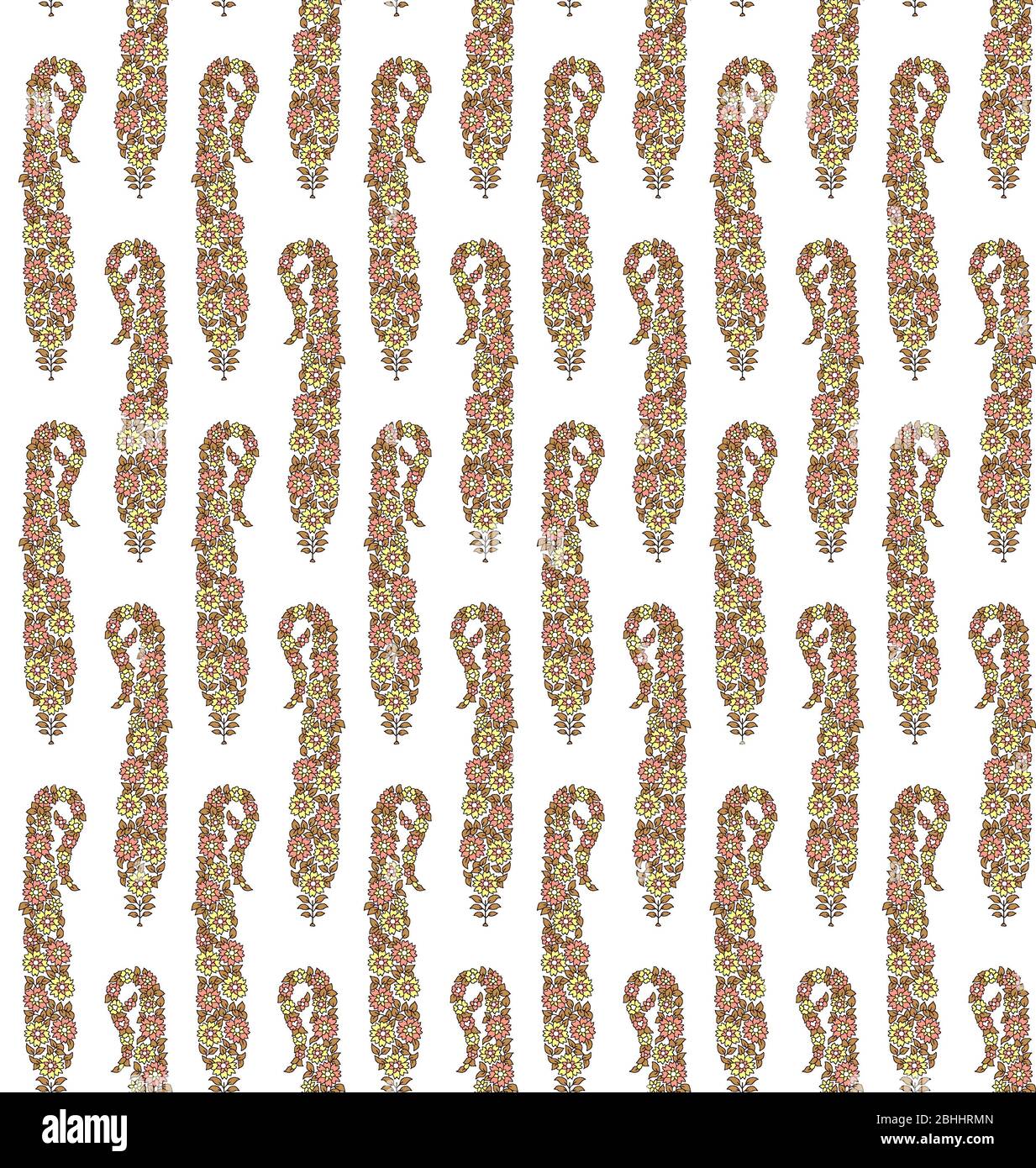 seamless antique paisley design pattern Stock Photo - Alamy
