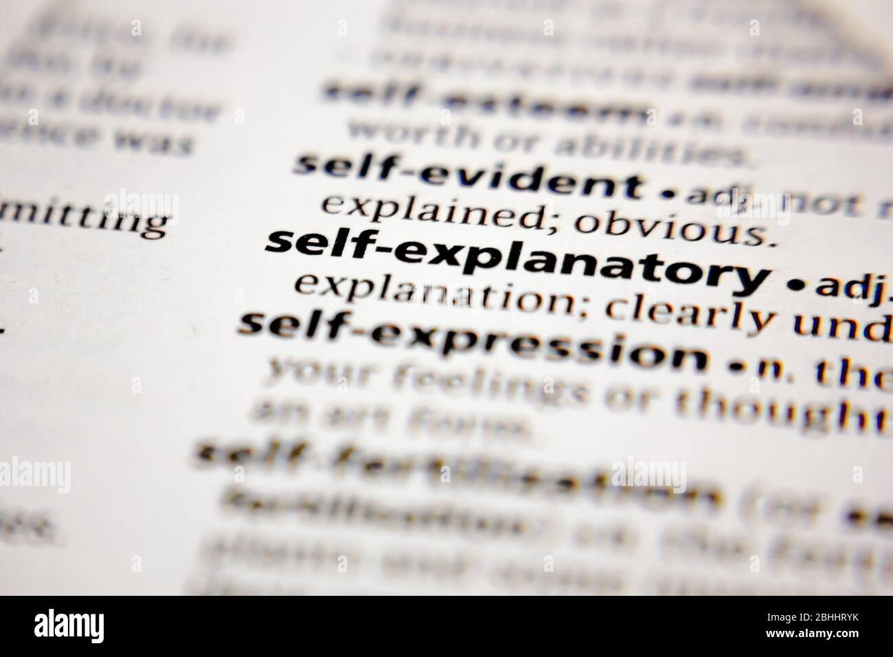 Self explanatory hi-res stock photography and images - Alamy