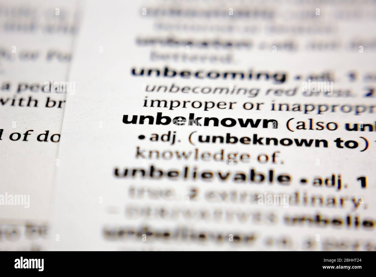 But unbeknown to him hi-res stock photography and images - Alamy