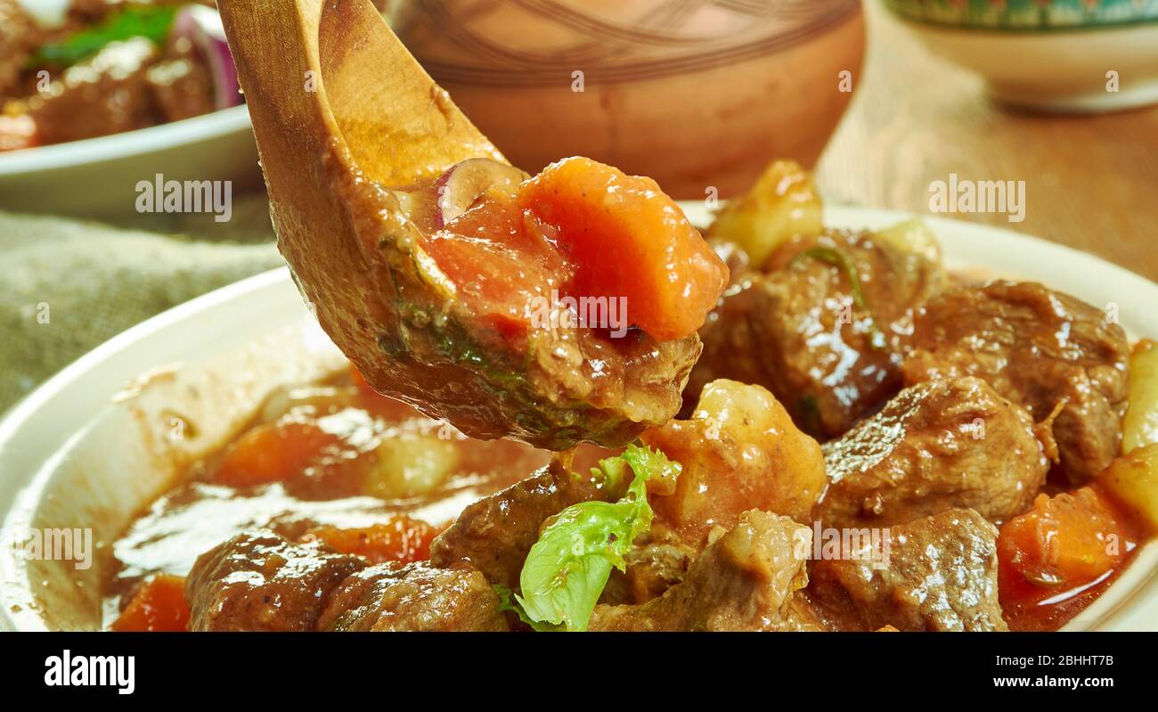 Railway lamb curry, delicious Anglo-Indian recipe close up Stock Photo ...