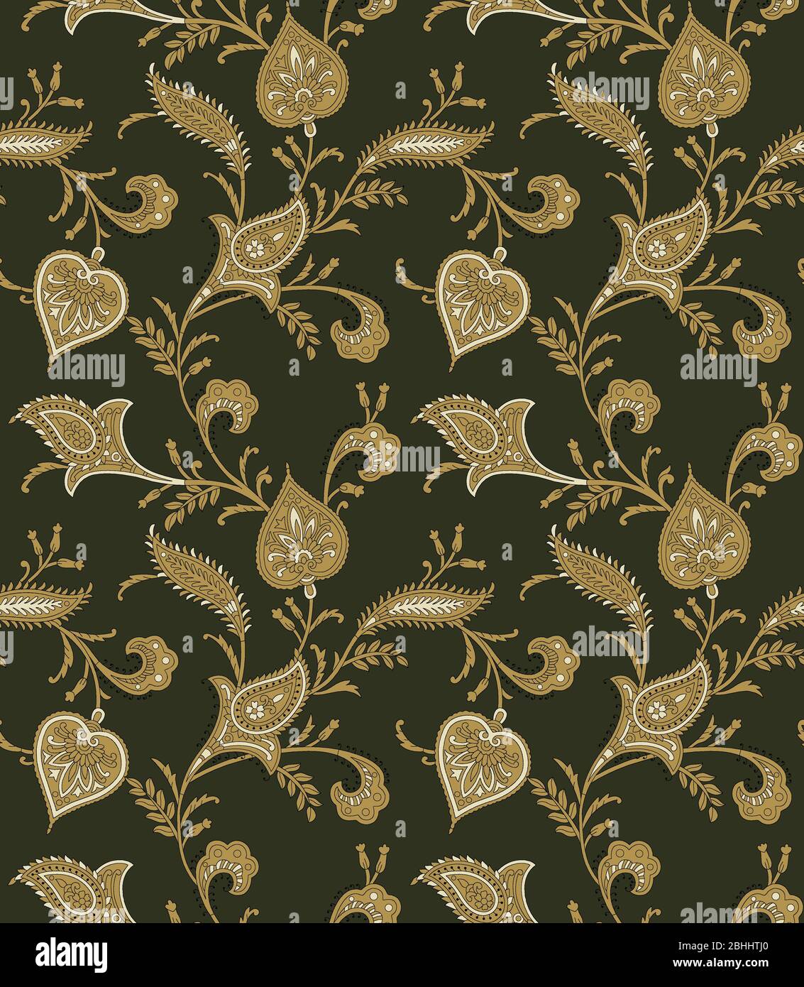 seamless traditional floral pattern Stock Photo - Alamy