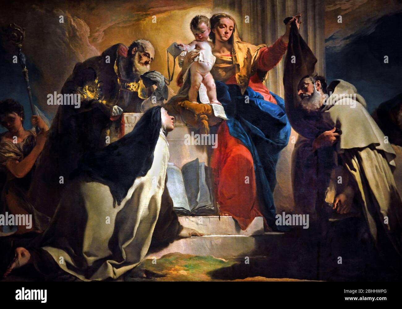 Our Lady of Mount Carmel with St. Simon Stock, St.Teresa of Avila, St ...