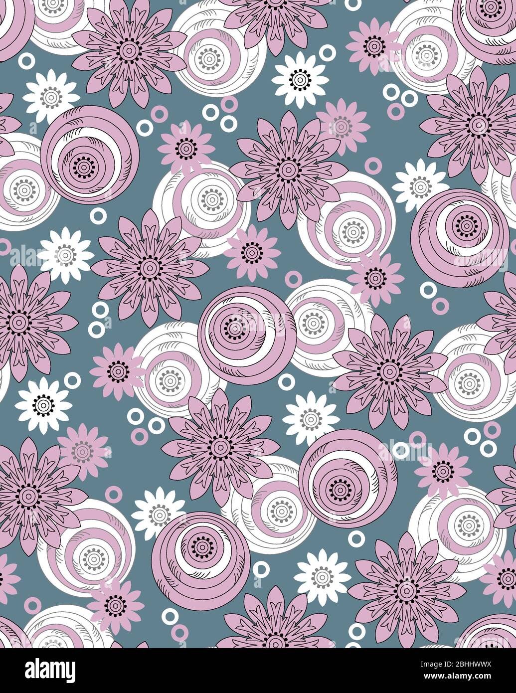 Geometric floral design hi-res stock photography and images - Alamy