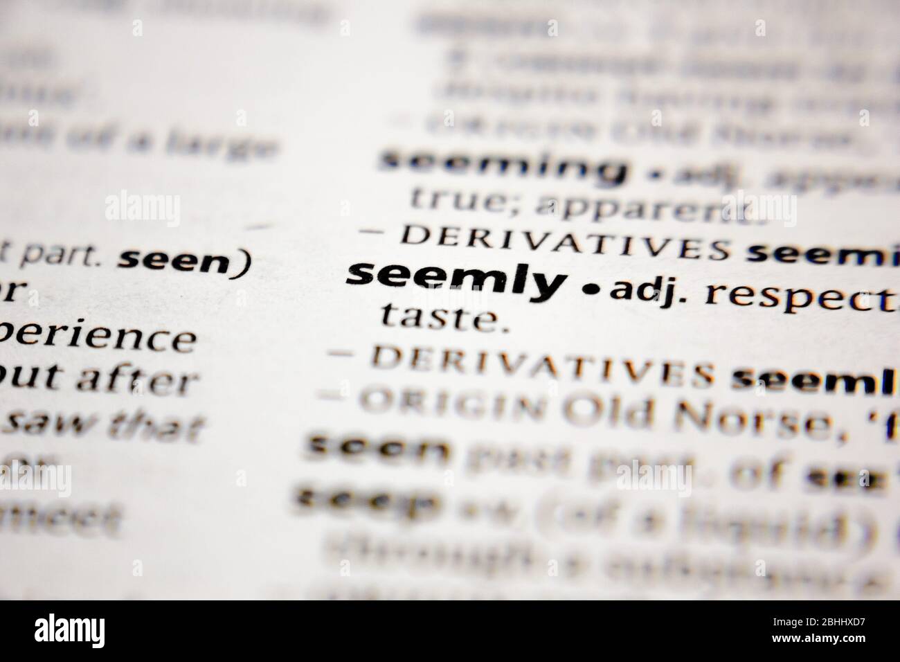 Seemly hi-res stock photography and images - Alamy