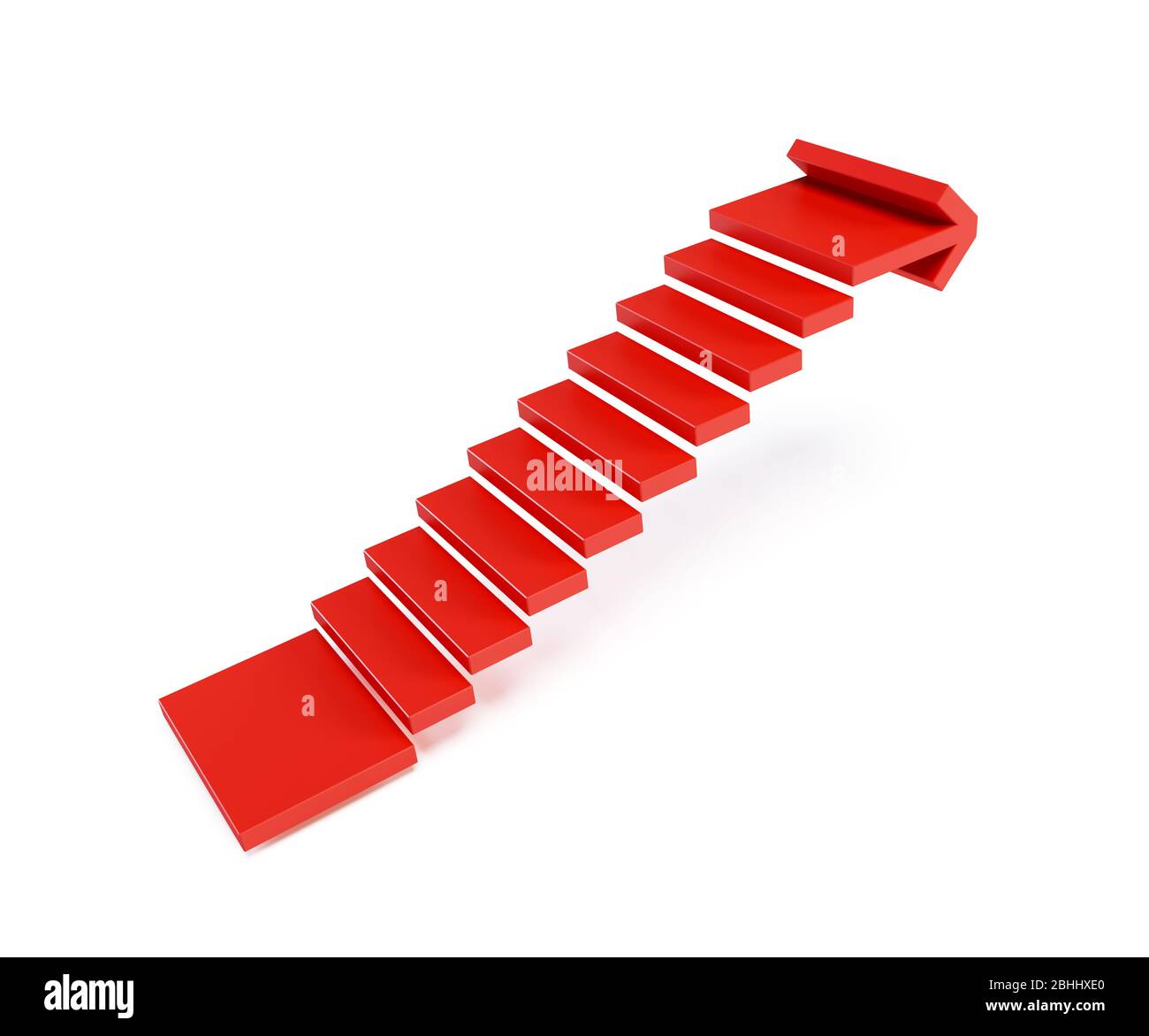 stairs going upward, isolated 3d render Stock Photo - Alamy